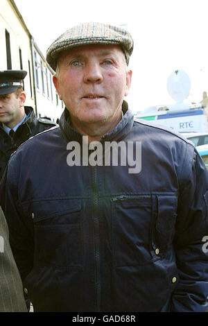 Thomas "Slab" Murphy, a millionaire Irish republican, is seen outside ...