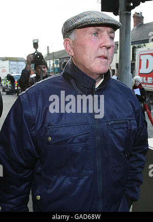 Thomas "Slab" Murphy, a millionaire Irish republican, is seen outside ...