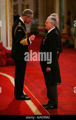 Mr. Colin Hurd from Horsham is made an OBE by The Prince of Wales at ...