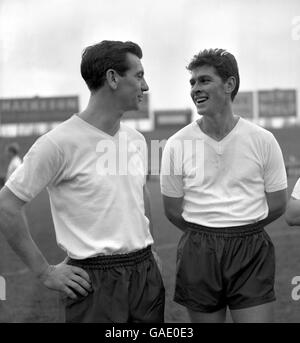 Soccer - First Division - Fulham Training. Johnny Haynes during ...