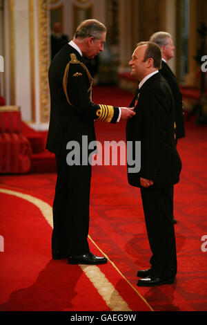 Flight Sergeant Michael Garrett is made an MBE by The Prince of Wales ...