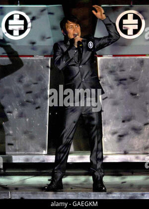 Mark Owen of Take That on stage Stock Photo - Alamy