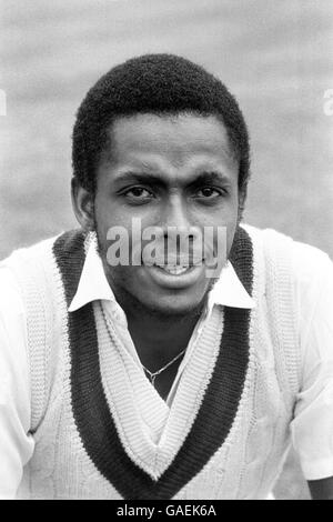 Portrait of Courtney Walsh who is with the West Indian cricket team ...