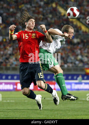 Spain's Sergio Ramos during the UEFA EURO 2012 group C soccer match ...