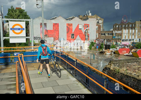 Hackney wick overground station Stock Photo - Alamy