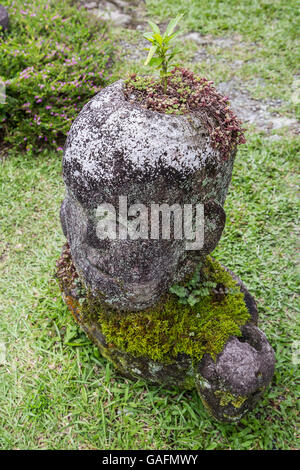 Bulol or Ifugao rice god statue, Banaue rice fields, Banaue ...
