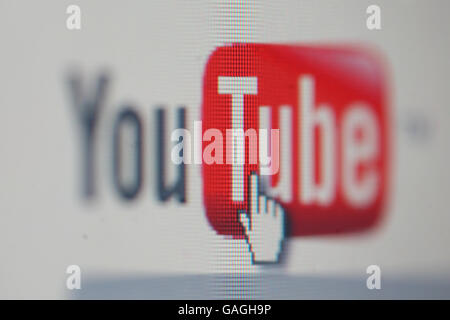 Website screenshots. YouTube screenshot Stock Photo - Alamy