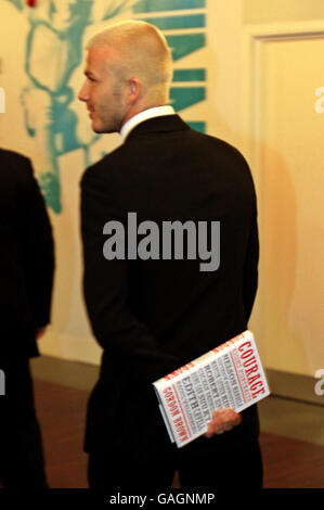 Gordon Brown visits David Beckham's academy Stock Photo - Alamy
