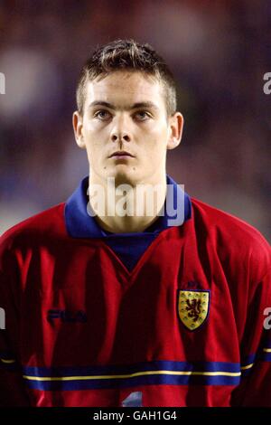 Scotland goalkeeper Craig Gordon #21 and goalkeeper Angus Gunn #1 shake ...