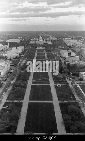 1970s AERIAL VIEW OF CAPITOL BUILDING WASHINGTON DC Stock Photo - Alamy