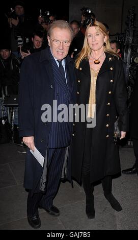 Sir David Frost and his wife Carina arrives for British interior ...