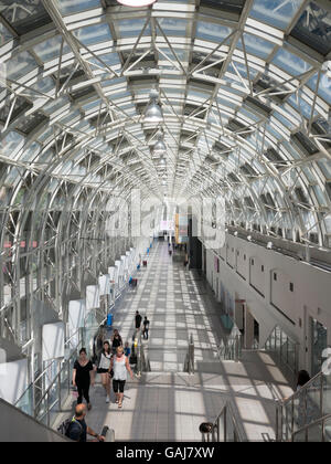 Union Pearson Express Terminal concourse connecting skywalk, Toronto ...
