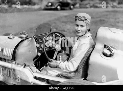 Motor Racing - Kay Petre - Brooklands Stock Photo - Alamy