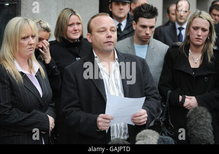 Lewis Sproston the boyfriend of Sally Anne Bowman arrives at the Old ...
