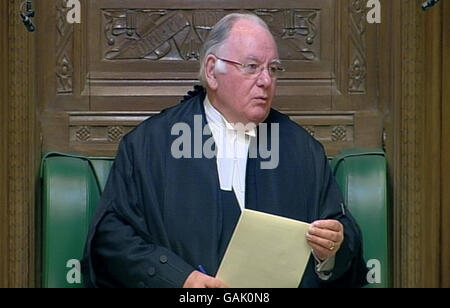 Michael Martin speaker of the House of Commons UK Parliament during ...