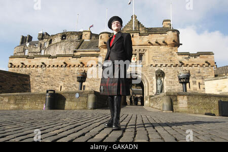 Edinburgh Castle unveils new staff uniform Stock Photo - Alamy
