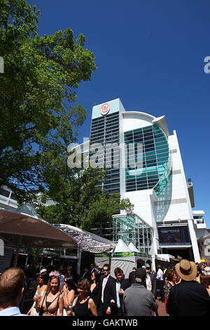General view of Flemington Racecourse during the Melbourne Cup Carnival ...