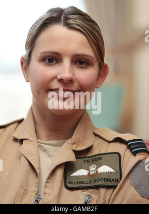 Flight Lieutenant Michelle Jayne Goodman DFC at airshow promoting Help ...