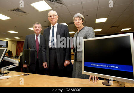 The panel members for the Rosemary Nelson Inquiry. (left to right) Sir ...