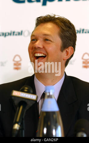 Nottingham Forest chief executive Mark Arthur (r) and managing director ...