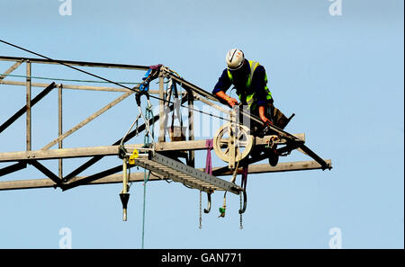 Maintenance work on Electricity pylons. Maintenance work on Electricity ...