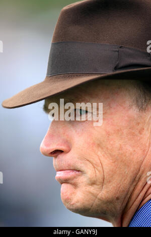 Trainer John Gosden at Sandown Park Racecourse. Picture date: Thursday ...