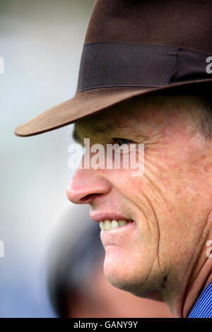 Trainer John Gosden at Sandown Park Racecourse. Picture date: Thursday ...