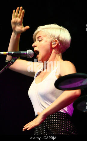 Swedish pop singer Robyn performs on stage at the C-Hall in Berlin ...