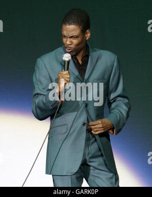 US comedian Chris Rock performing at the O2 Arena in Greenwich, London ...