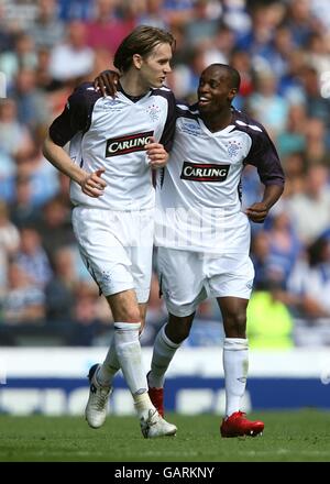 Rangers' Sasa Papac celebrates after winning the Clydesdale Bank ...