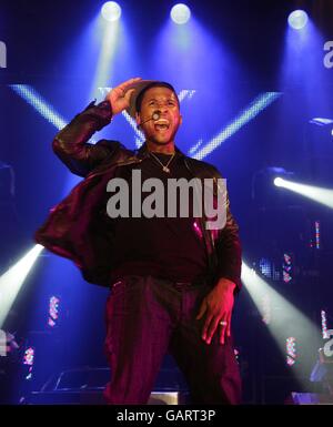 Usher performs on stage at the O2 Arena in London, Saturday, March 29 ...