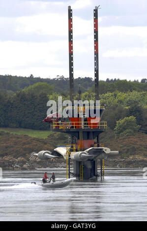 Tidal Turbine in Strangford Lough, Northern Ireland Stock Photo - Alamy