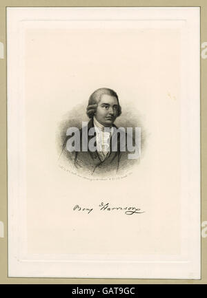 A portrait of Benjamin Harrison, the 23rd President of the United ...