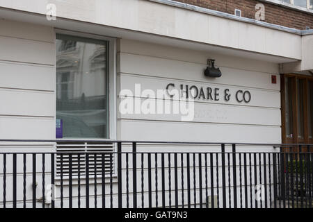 C. Hoare & Co Private Bank Fleet Street London. Founded in 1672 by Sir ...