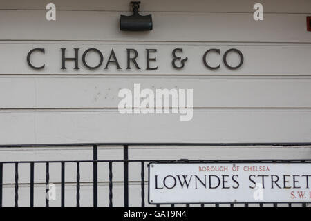 C. Hoare & Co Private Bank Fleet Street London. Founded in 1672 by Sir ...