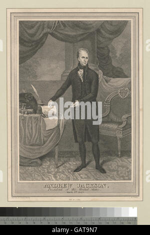 This portrait of Andrew Jackson, the 7th President of the United States ...