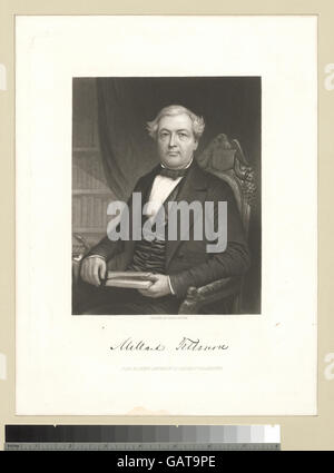 A portrait of Millard Fillmore, the 13th President of the United States ...