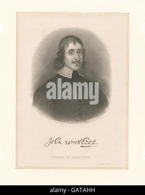 The portrait of John Winthrop, an early American astronomer, captures ...