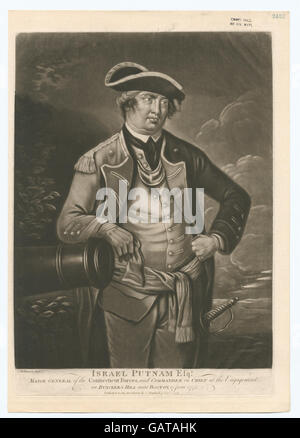 Israel Putnam, American army general during the American Revolutionary ...