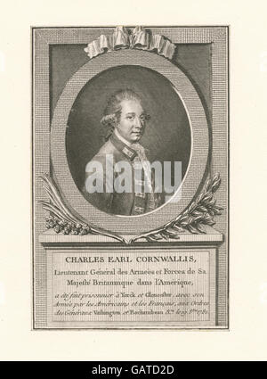 Portrait of Lieutenant General Charles Cornwallis, Colonel of the 33rd ...