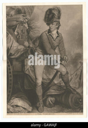 Lieutenant Colonel Banastre Tarleton was a British officer known for ...
