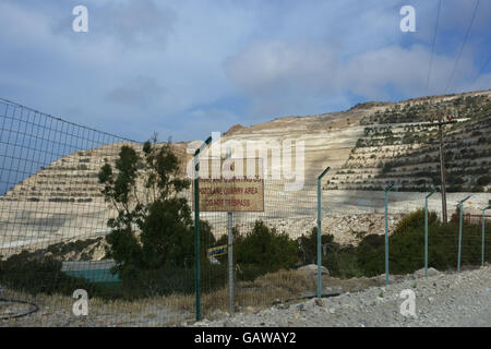 A large open cast Bentonite mine on Milos Greece Stock Photo - Alamy