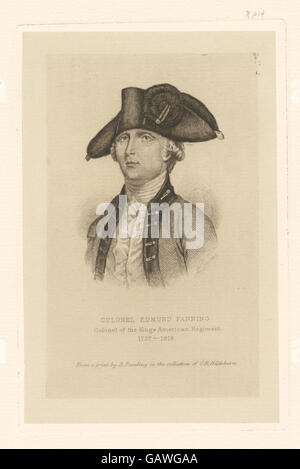 Colonel Edmund Fanning, Colonel of the king's American Regiment Stock ...