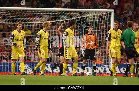 AFC Bournemouth's captain Carl Fletcher celebrates after scoring in ...