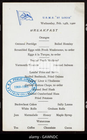 A breakfast event held aboard the U.S.M.S. New York, a ship traveling ...