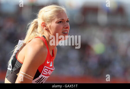 Lisa Mayer of Germany competes in 200m Women Semifinals at the European ...