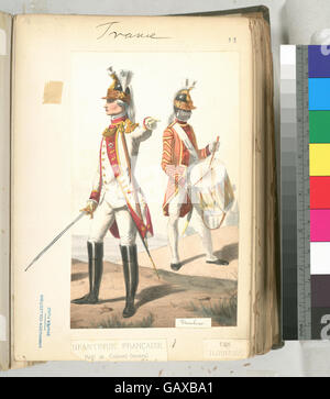 An illustration titled 'France, 1786-1789' depicting scenes from France ...