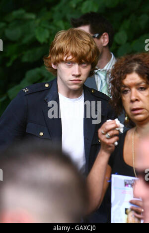 Rupert Grint at the Memorial Service for Robert Knox, 18, who played ...