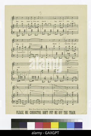 Cover art for the song 'Good-bye Dolly Gray', depicting a farewell ...