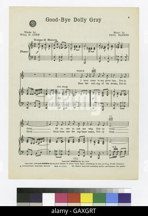 A farewell song or story about a character named Dolly Gray, exploring ...